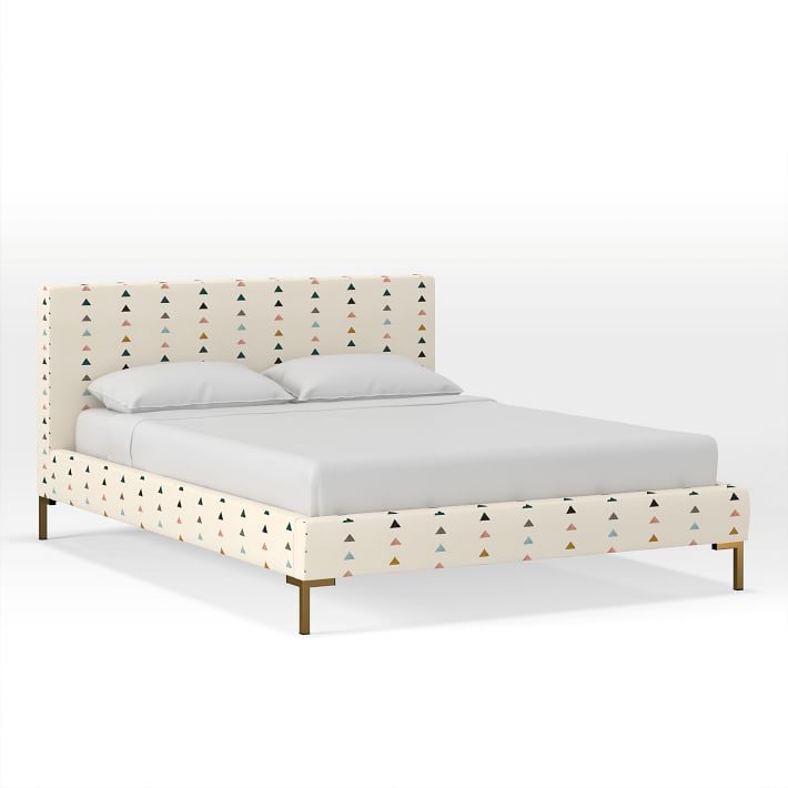 Upholstered Platform Bed - Metal Legs | West Elm