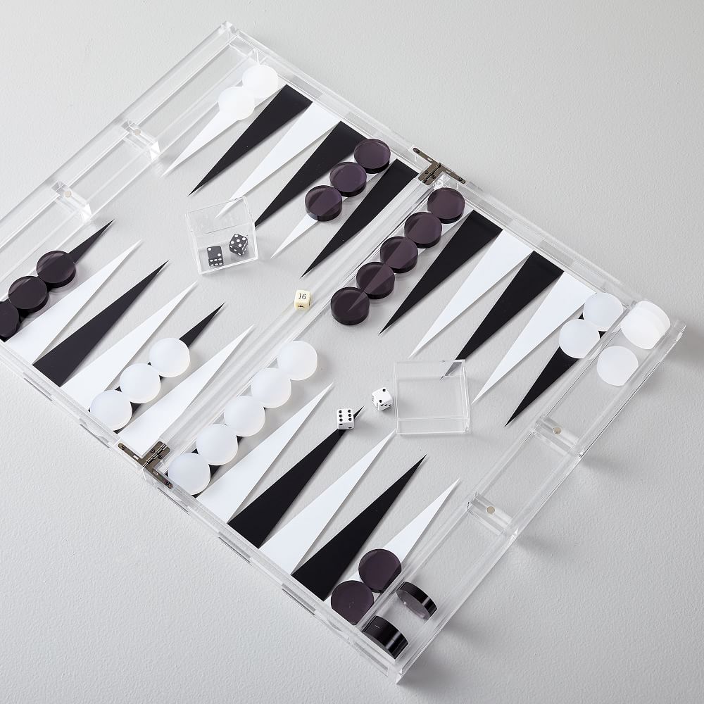 Acrylic Backgammon | West Elm