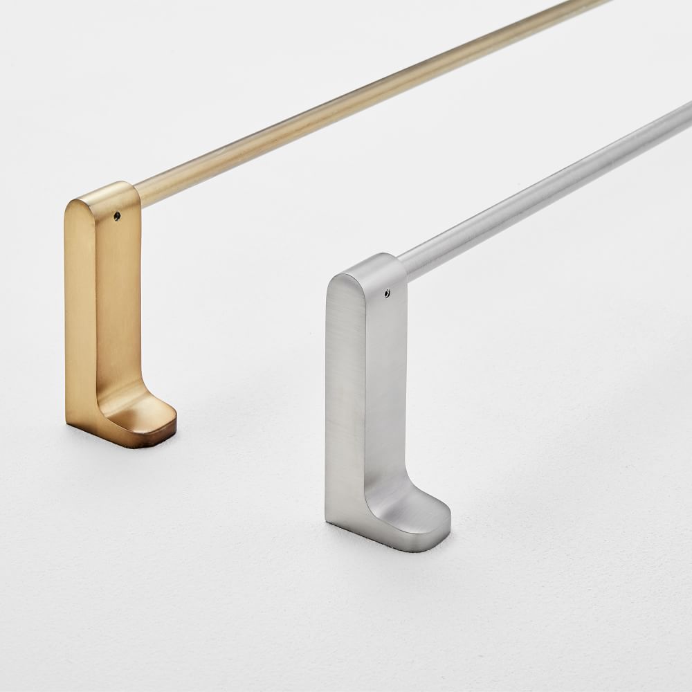 Contour Metal Rod - Brushed Nickel | West Elm