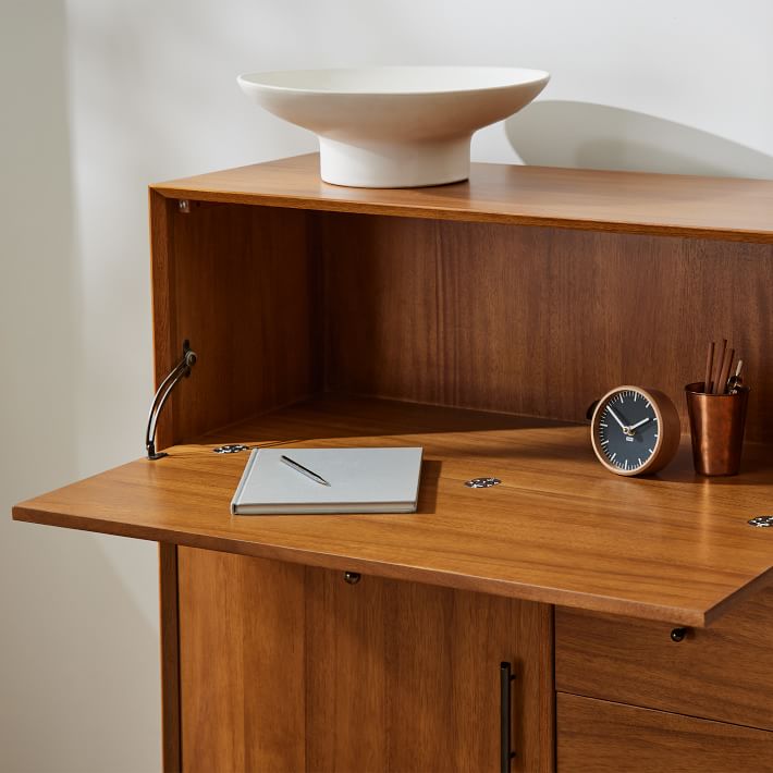 Mid-Century Secretary Desk (38") | West Elm