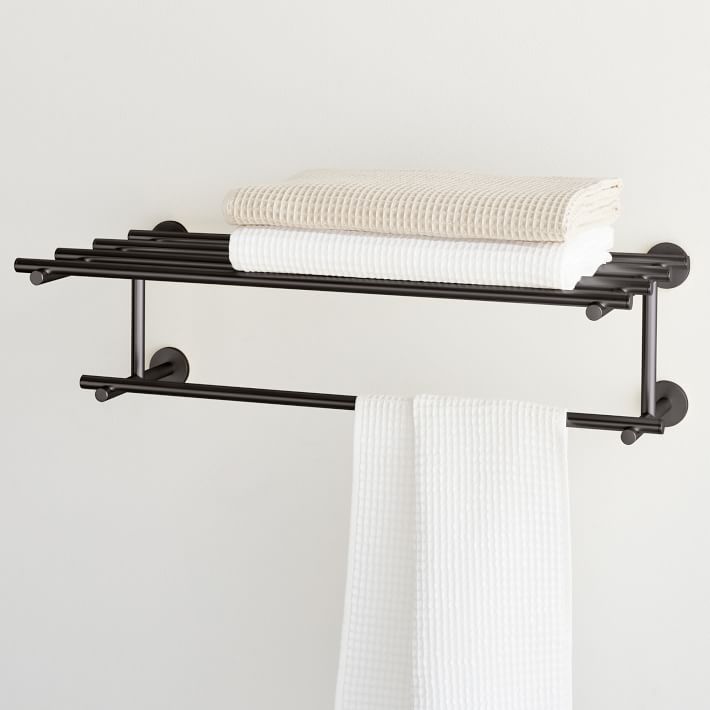 Modern Overhang Bathroom Rail Shelf | West Elm