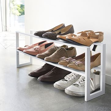 Adjustable Shoe Rack, Entryway Organization | West Elm