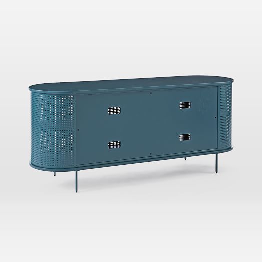 Perforated Metal Buffet Table | West Elm
