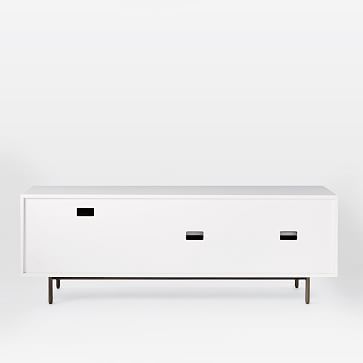 Reclaimed Wood & Lacquer Media Console (70") | West Elm
