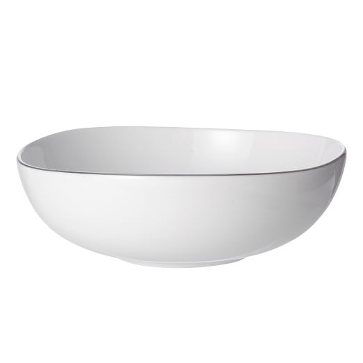 Organic Shaped Small Bowls - Silver Rimmed | West Elm