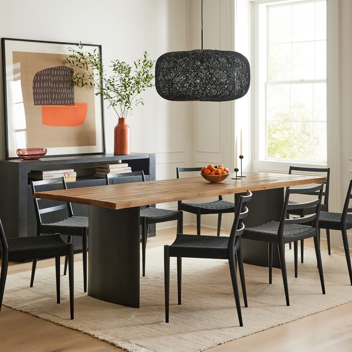 Campbell Plinth Dining Table (74", 94") | West Elm
