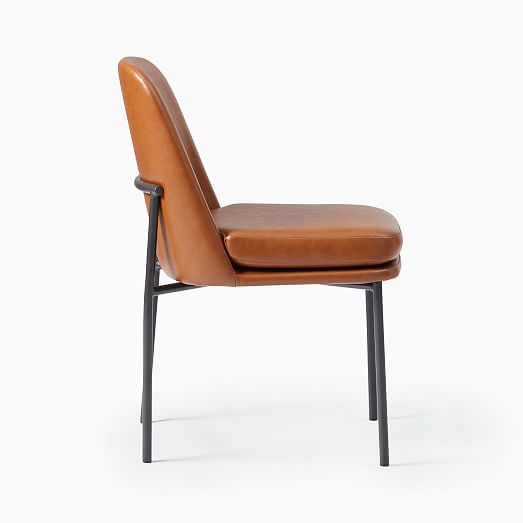 Jack Vegan Leather Metal Frame Dining Chair | West Elm