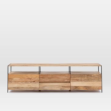 Industrial Storage Media Console (80"–96") | West Elm