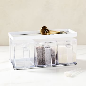 Yamazaki Salt & Sugar Containers with Rack | West Elm