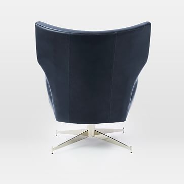 Hemming Leather Swivel Chair | West Elm
