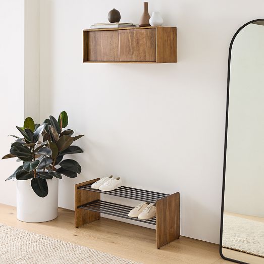 Anton Open & Closed Floating Storage Cubbies (32") | West Elm