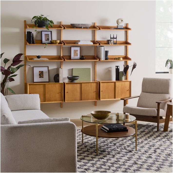 Mid-Century Modular Storage Bookshelf | West Elm