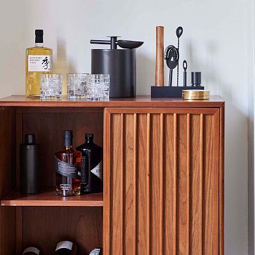 Slatted Bar Cabinet (32") | West Elm