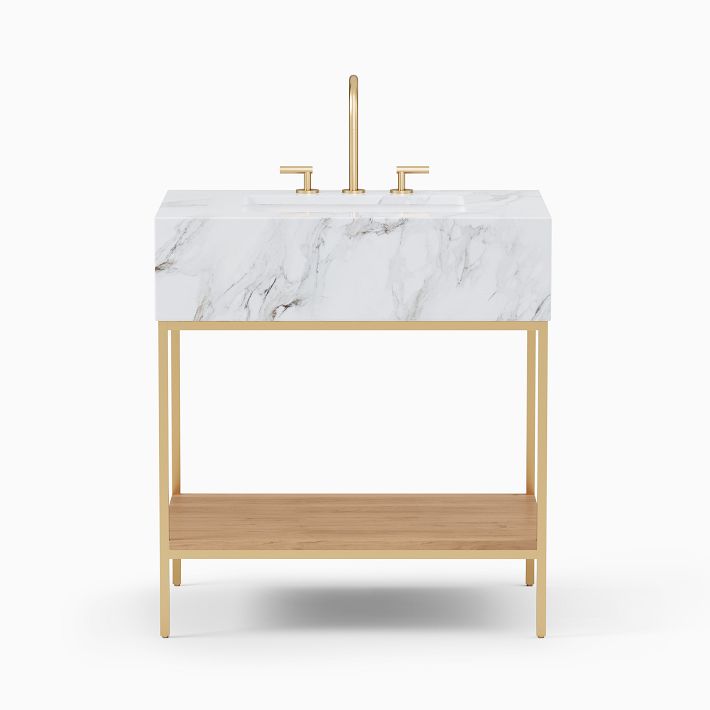 Streamline Marble Single Bathroom Vanity (31.5") | West Elm