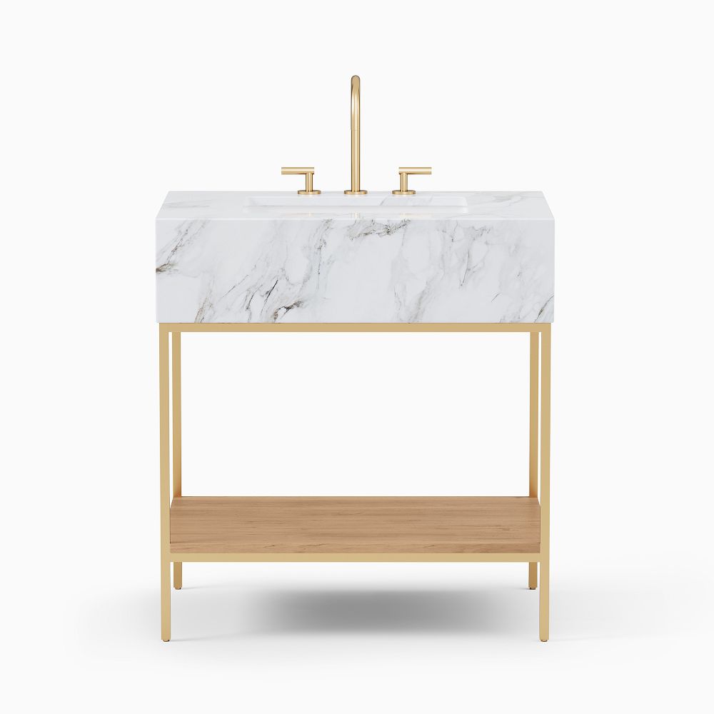 Streamline Marble Single Bathroom Vanity (31.5") | West Elm