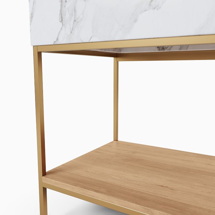 Streamline Marble Double Bathroom Vanity (63") | West Elm