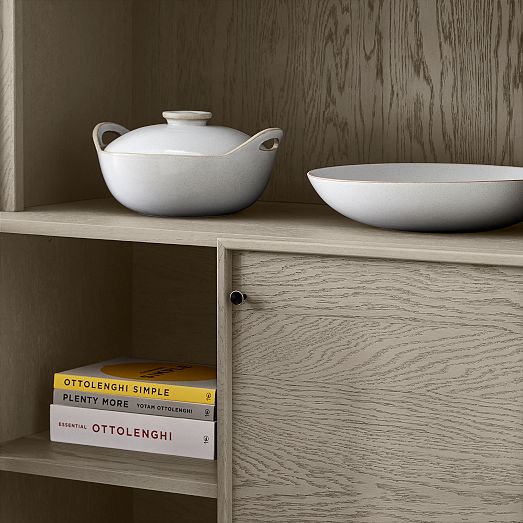 Holmes Modular 2-Door Wood Console w/ Open Hutch (36") | West Elm