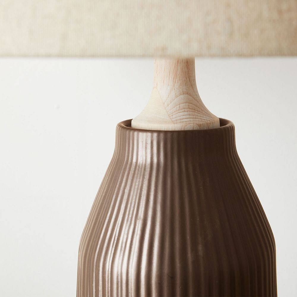 Roar & Rabbit™ Ripple Ceramic Table Lamp (17") | West Elm