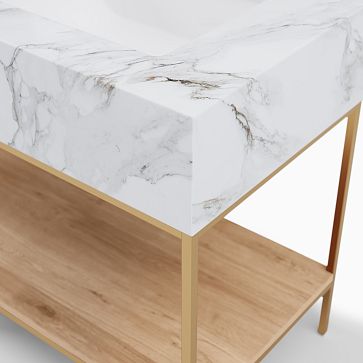 Streamline Marble Single Bathroom Vanity (31.5") | West Elm