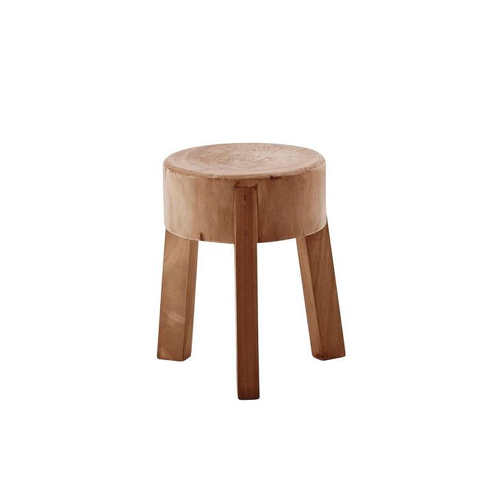 Modern Wood Stool | West Elm