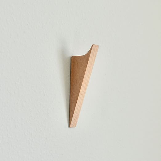 Modern Home by Bellver Wooden Reduced Triangle Wall Hooks - Set of 4 ...