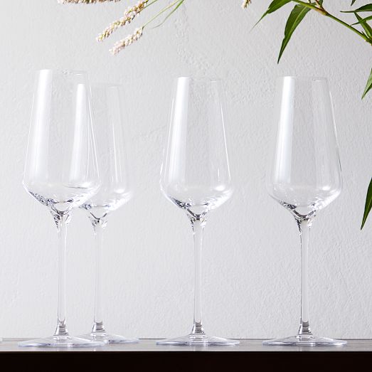 Starlight Lead-Free Crystal Champagne Glass Sets | West Elm