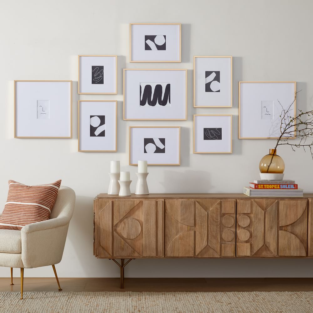 The Modern Gallery Frames Set (Set of 9) | West Elm