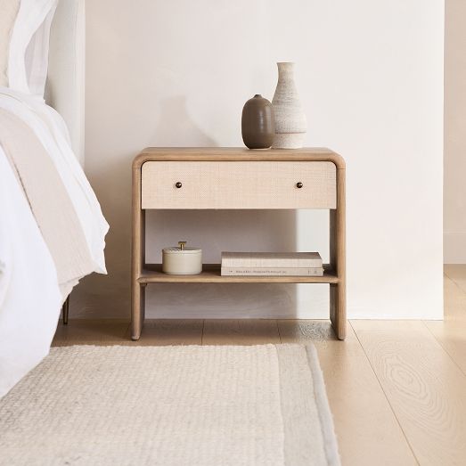 Modern Waterfall Nightstand (26") | West Elm