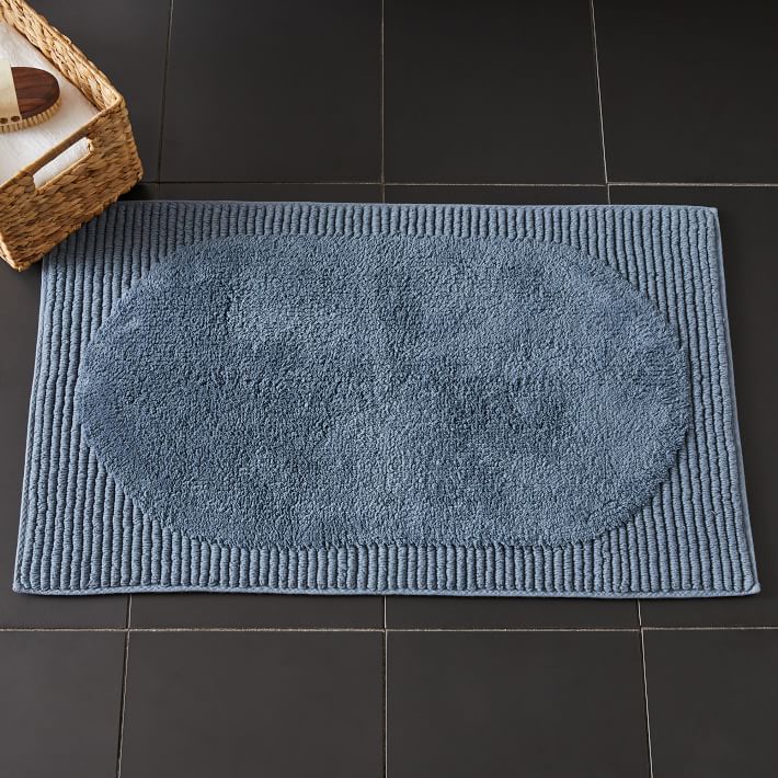 Plush Border Bath Mat | West Elm