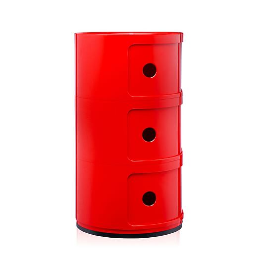 Kartell Componibili 12" 3-Tier Storage Unit | West Elm