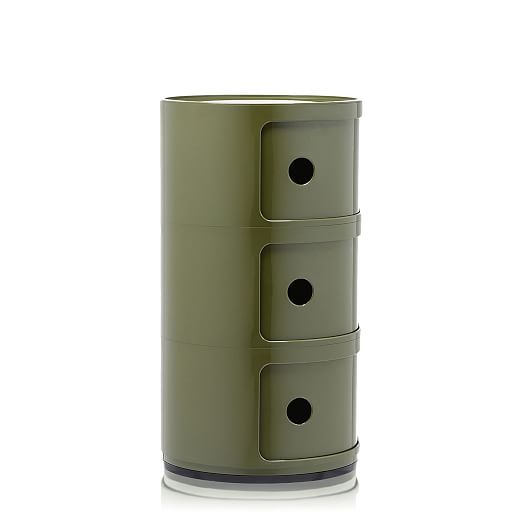 Kartell Componibili 12" 3-Tier Storage Unit | West Elm