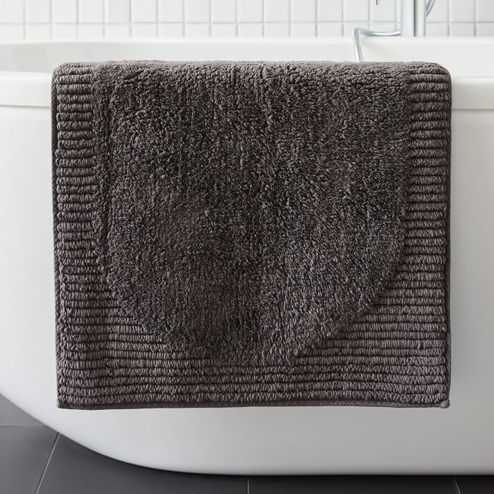 Plush Border Bath Mat | West Elm