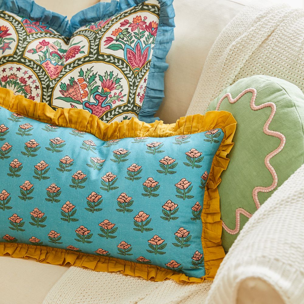 RHODE Wiggle Round Pillow | West Elm