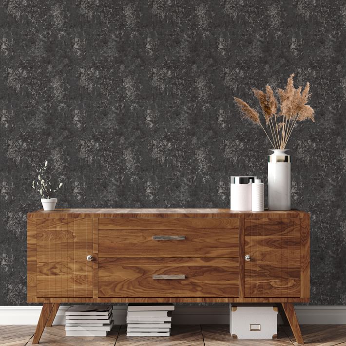 Distressed Gold Leaf Wallpaper | West Elm