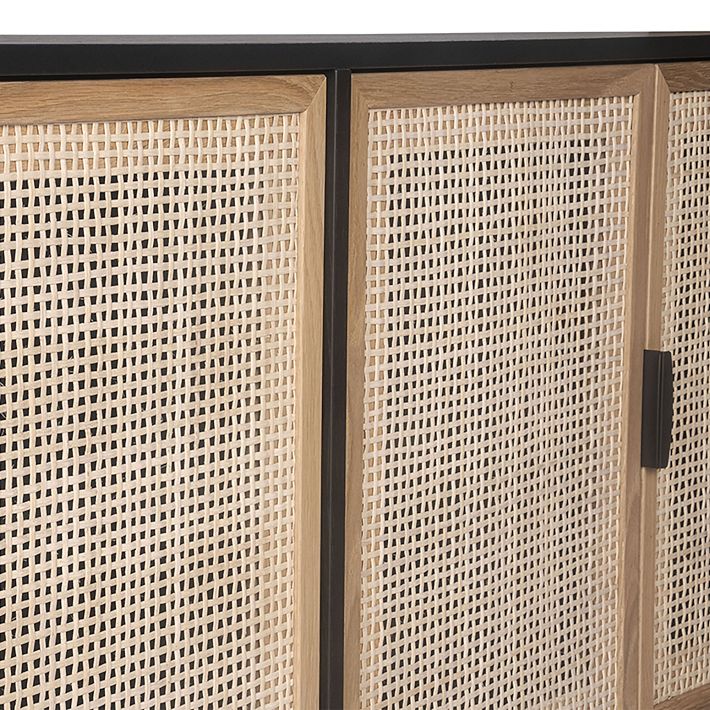 Lofted Rattan & Wood Buffet (37.5"–72") | West Elm