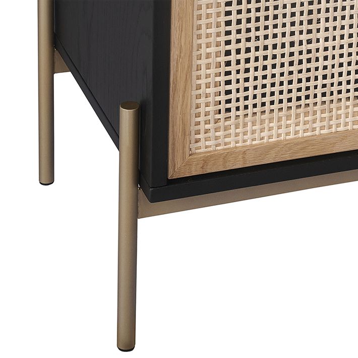 Lofted Rattan & Wood Buffet (37.5"–72") | West Elm