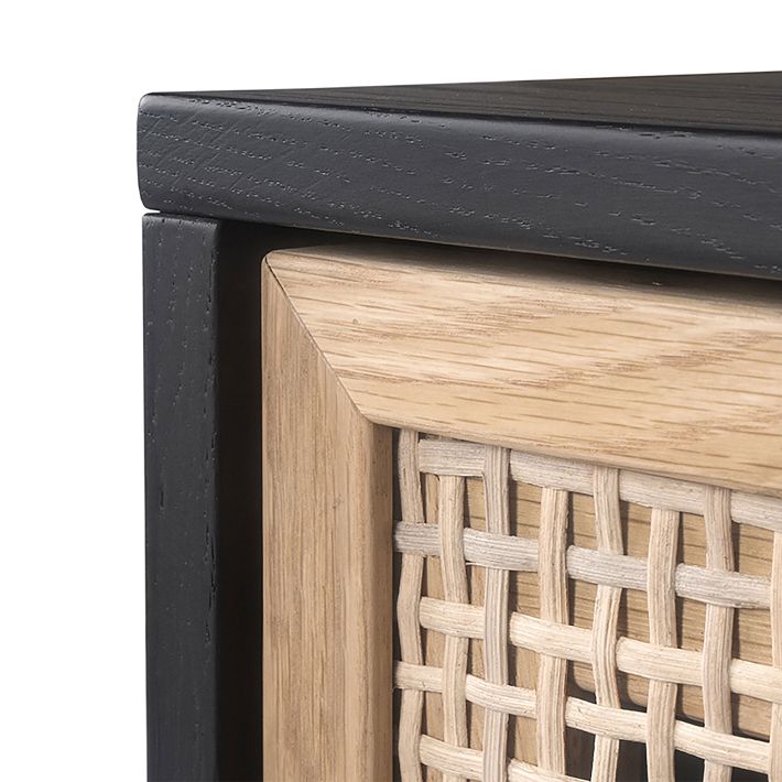 Lofted Rattan & Wood Buffet (37.5"–72") | West Elm