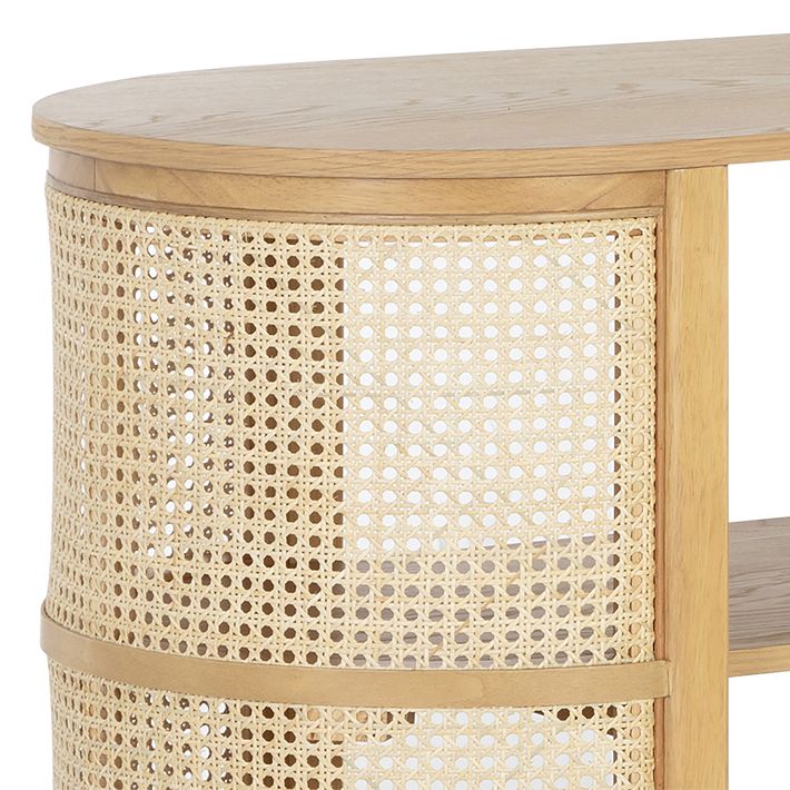 Curved Cane Media Console (71") | West Elm