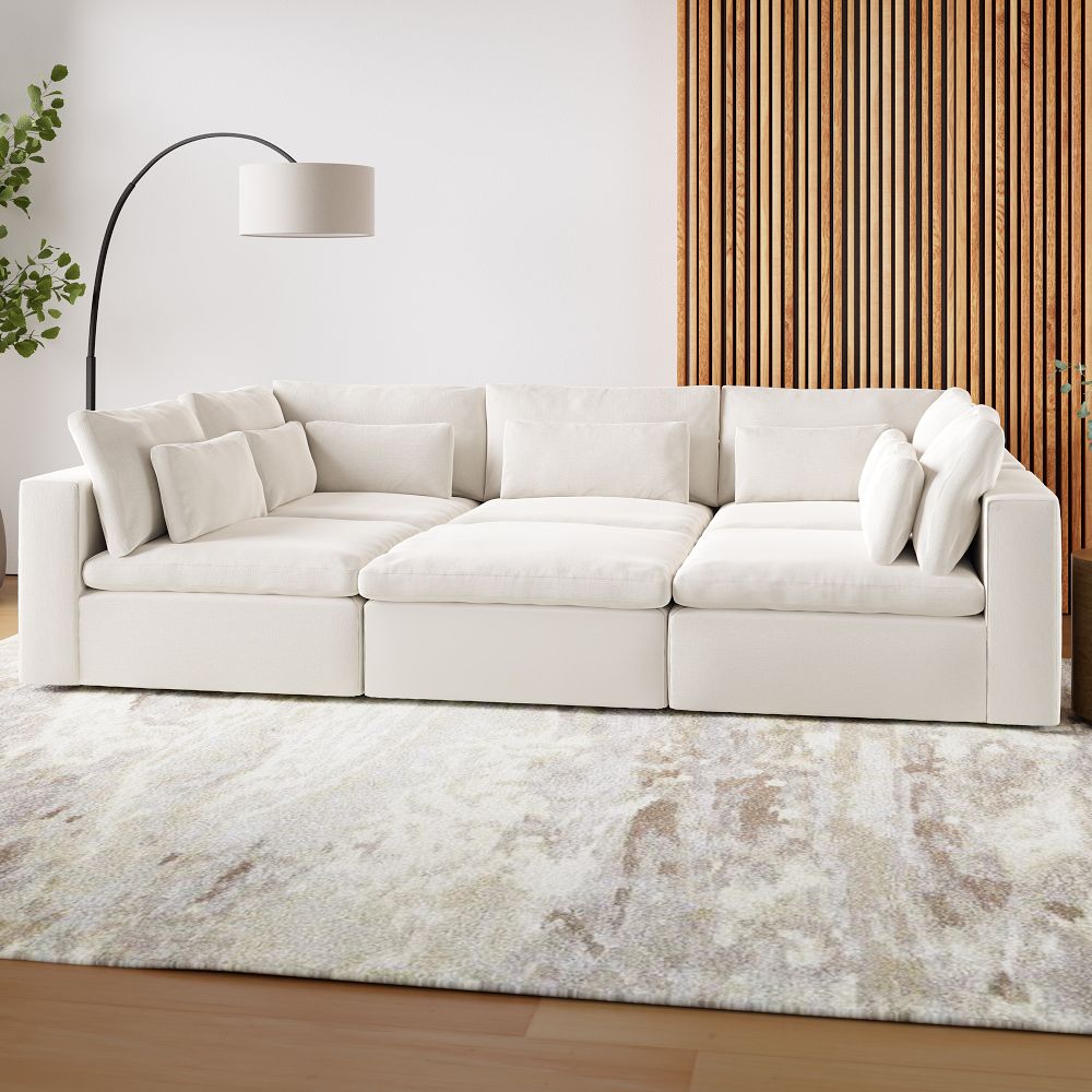Harmony Modular 6-Piece Pit Sectional (121") | West Elm