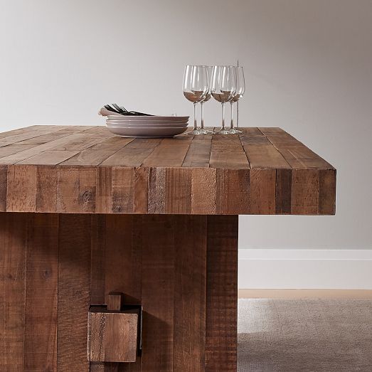 Emmerson® Reclaimed Wood Rectangle Dining Table (62", 72", 87") | West Elm
