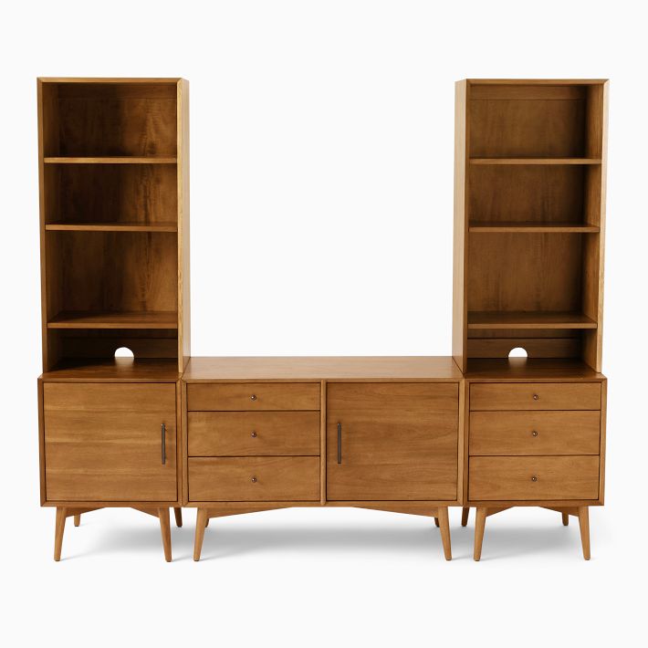 Build Your Own - Mid-Century Media - Acorn, Entertainment Center | West Elm