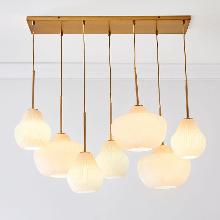 Sculptural 7-Light Chandelier - Build Your Own | West Elm