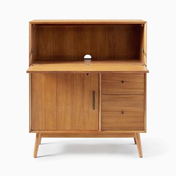 Mid-Century Secretary Desk (38") | West Elm