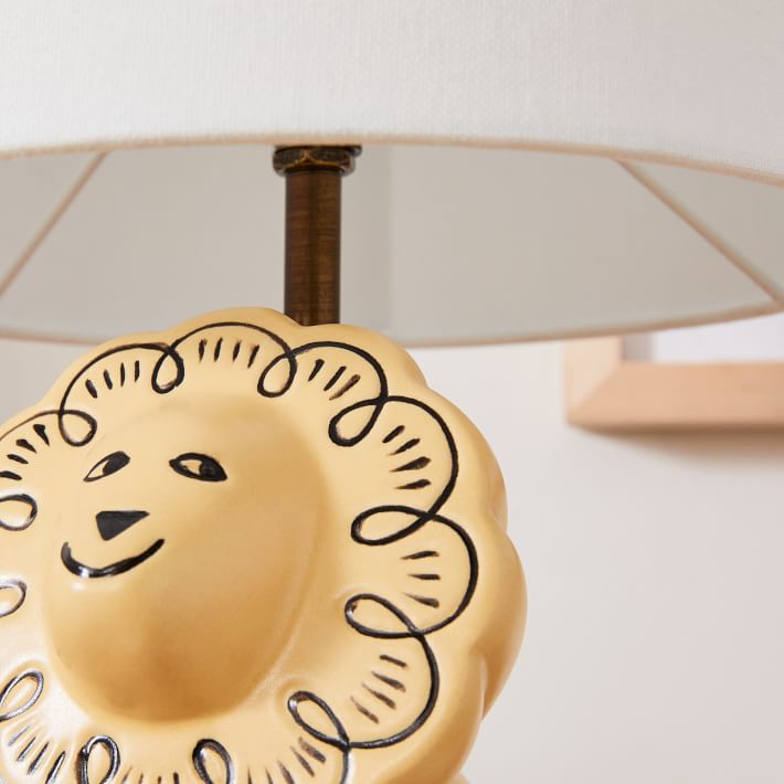 Ceramic Lion Table Lamp | West Elm