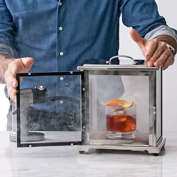 Crafthouse Glass Smoking Box w/ Smoker | West Elm