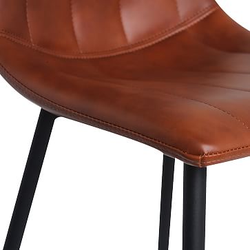 Modern Channeled Back Counter & Bar Stools (Set of 2) | West Elm