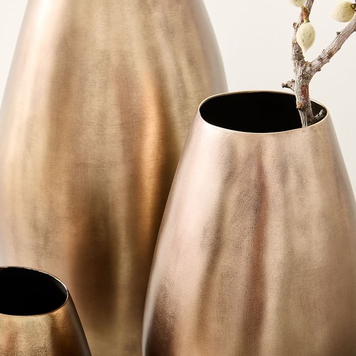 Organic Metal Vases | West Elm