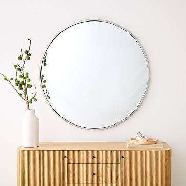 Metal Frame Round Mirror | West Elm