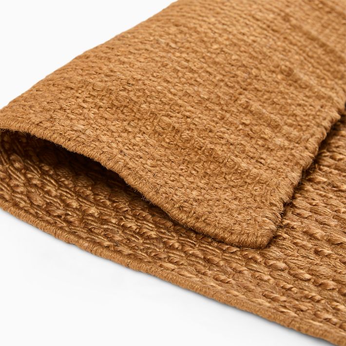 Textured Stripe Jute Rug | West Elm