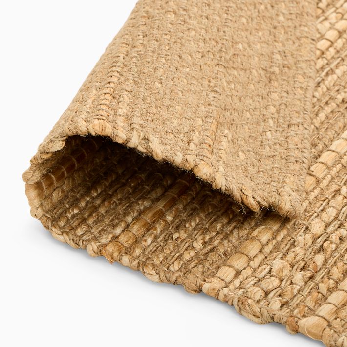 Textured Stripe Jute Rug | West Elm